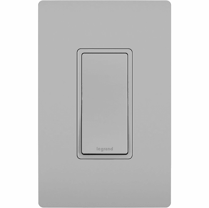 Legrand Radiant TM873GRY Modern Gray 3-Way Decorator Switch - LGR-TM873GRY