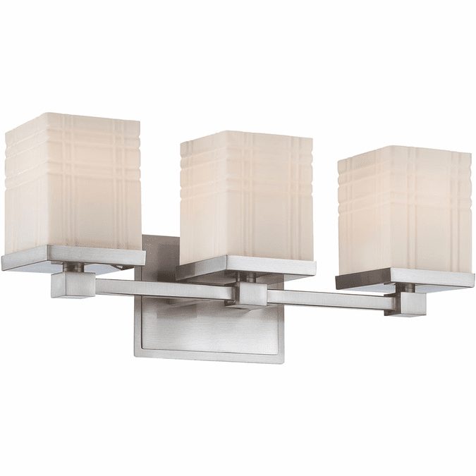 Lite Source LS-16343 Benicio Contemporary Chrome 3-Light Bathroom ...