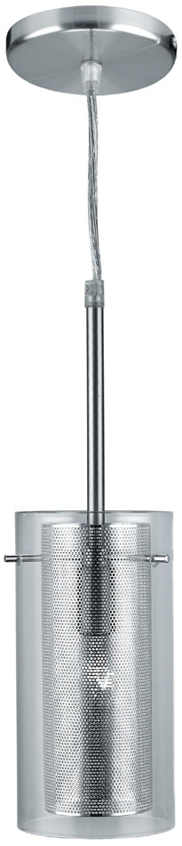 Lite Source LS17851PSCLR Wick Contemporary Mini Pendant Light - ls-LS-17851PSCLR