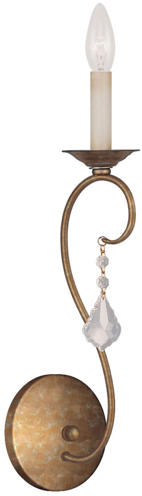 Livex 6421-48 Chesterfield Traditional Hand Applied Antique Gold Leaf ...