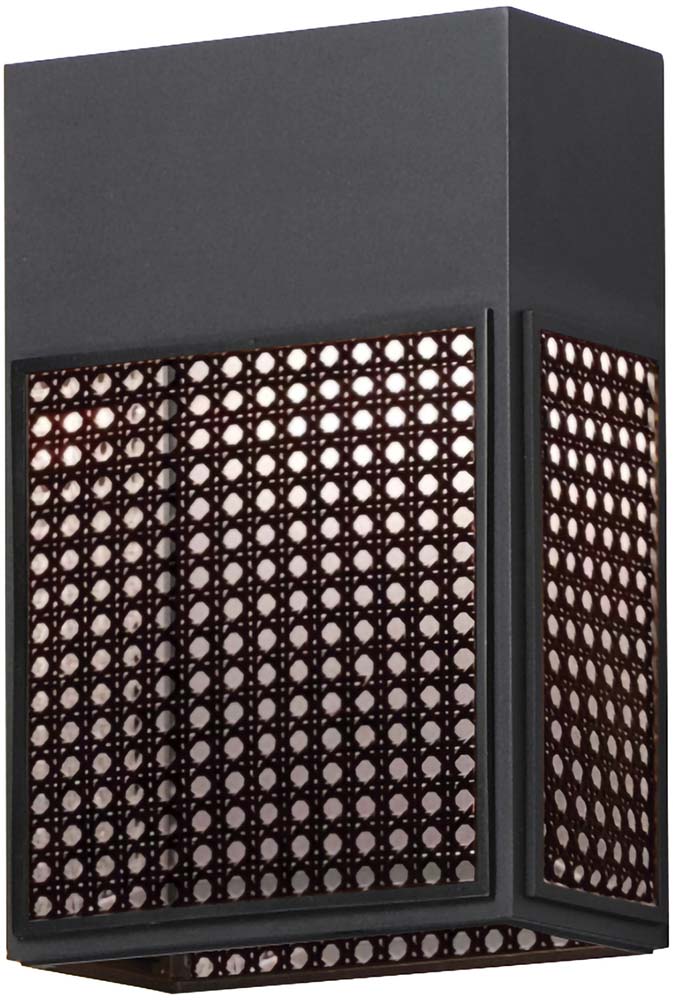 Maxim 54802BK Lattice Modern Black LED Outdoor Wall Sconce Light - MAX ...