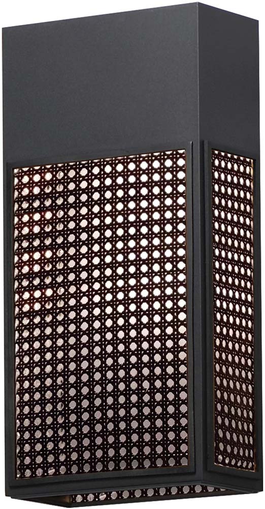 Maxim 54804BK Lattice Modern Black LED Exterior Sconce Lighting - MAX ...