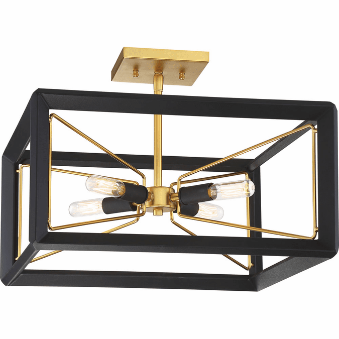 Metropolitan N7853-707 Sable Point Contemporary Sand Coal With Honey ...