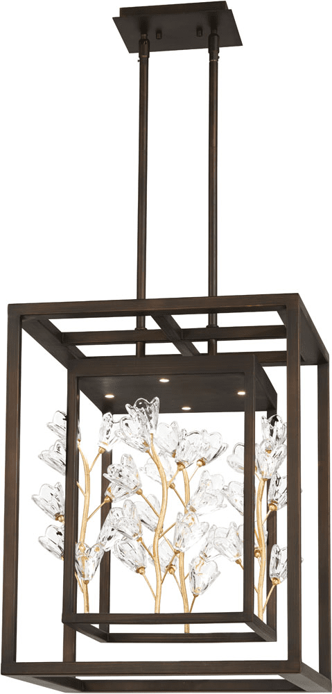 Metropolitan N7963-730-L Maison Des Fleurs Modern Regal Bronze with ...
