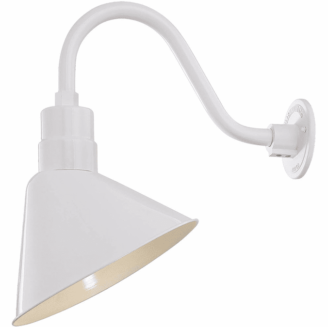 Millennium RLM RAS12-WH R Series White 12" Outdoor Wall Light Sconce ...