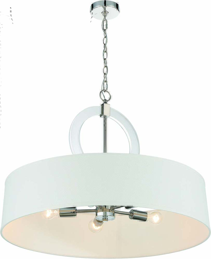 Minka Lavery 2152-613 Cape Coral Polished Nickel 30" Drum Ceiling ...