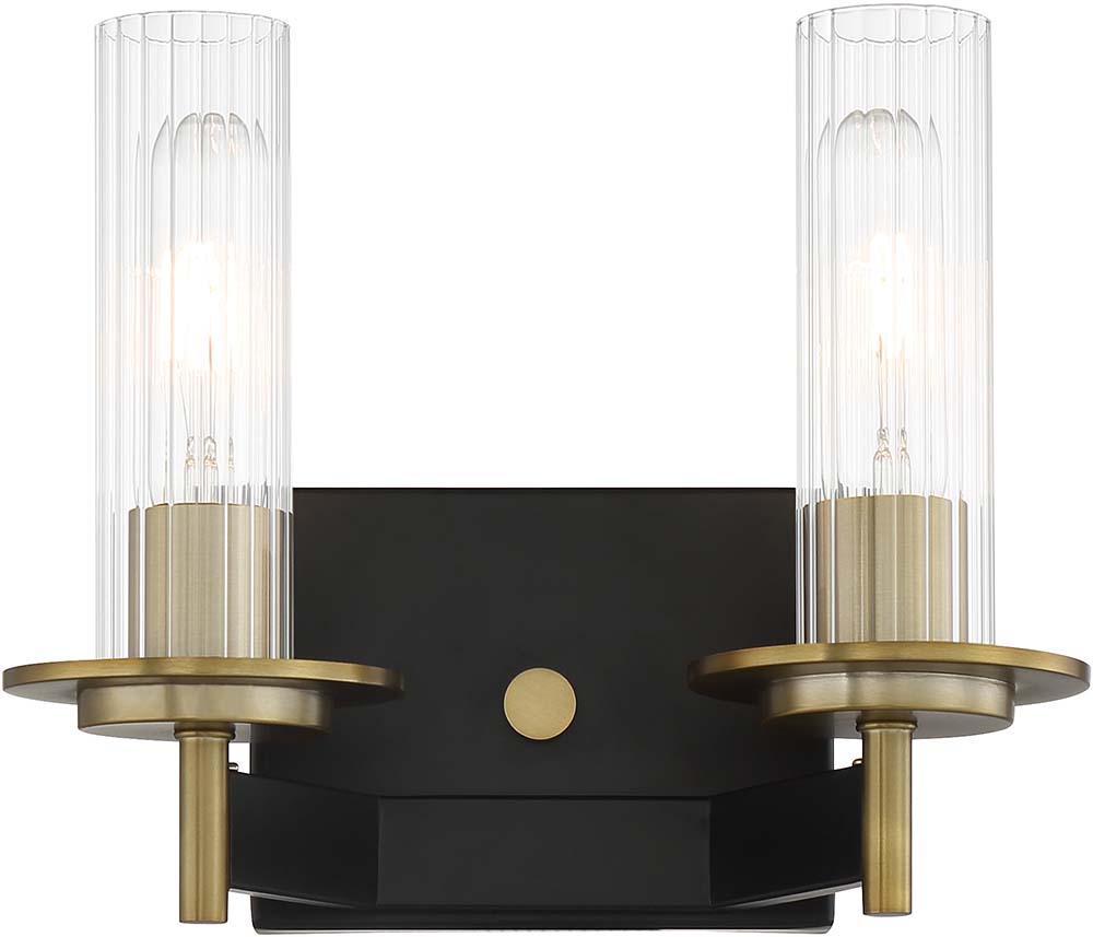Minka Lavery 2542-726 Baldwin Park Contemporary Coal And Soft Brass 2 ...