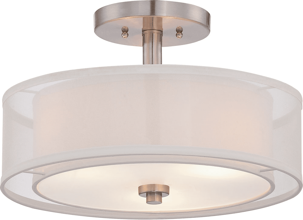 Minka Lavery 4107-84 Parsons Studio Brushed Nickel Ceiling Lighting ...