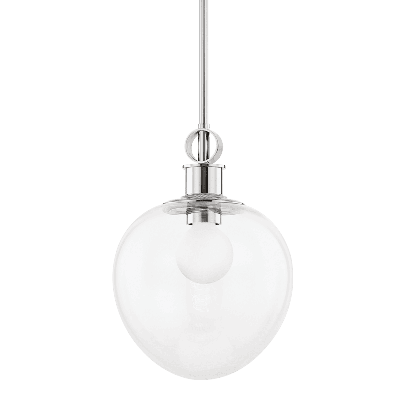 Mitzi H736701S-PN Anna Polished Nickel 10" Mini Drop Ceiling Light ...