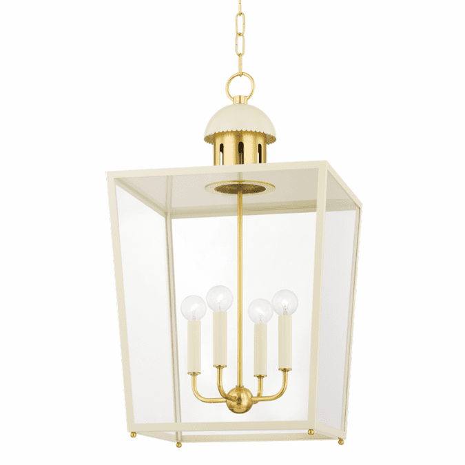 Mitzi H737704L-AGB/SCR June Modern Aged Brass 16" Foyer Lighting ...