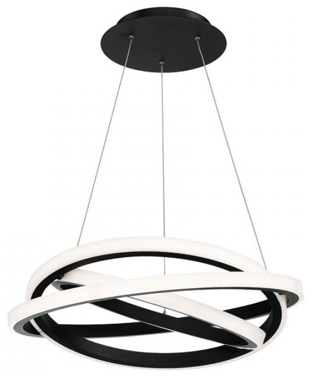 Modern Forms PD-24826-BK Veloce Modern Black LED 26" Ceiling Pendant ...