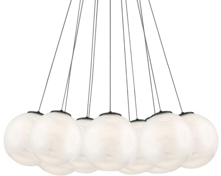 Modern Forms PD-28812-BK Cosmic Contemporary Black LED Multi Drop ...