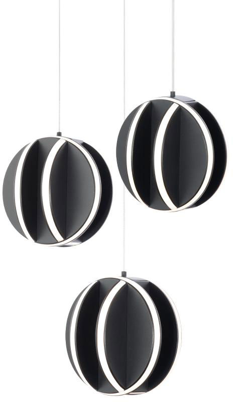 Modern Forms PD-36203R-BK Carillion Modern Black LED Multi Drop Ceiling ...