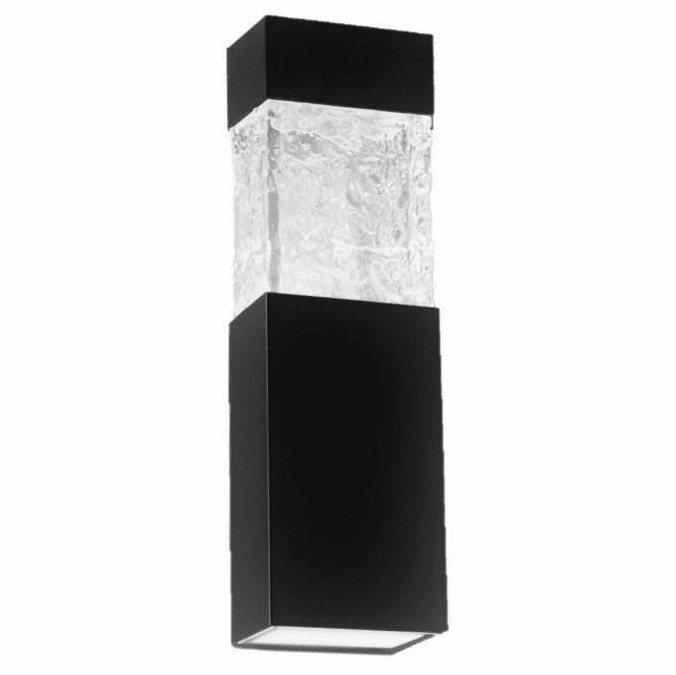 Modern Forms WS-W18224-BK Monarch Contemporary Black LED Exterior Sconce Lighting - MFO-WS-W18224-BK