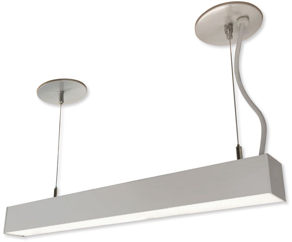Nora NLIN-X Modern L-Line LED Linear Direct Flush Lighting / Hanging ...