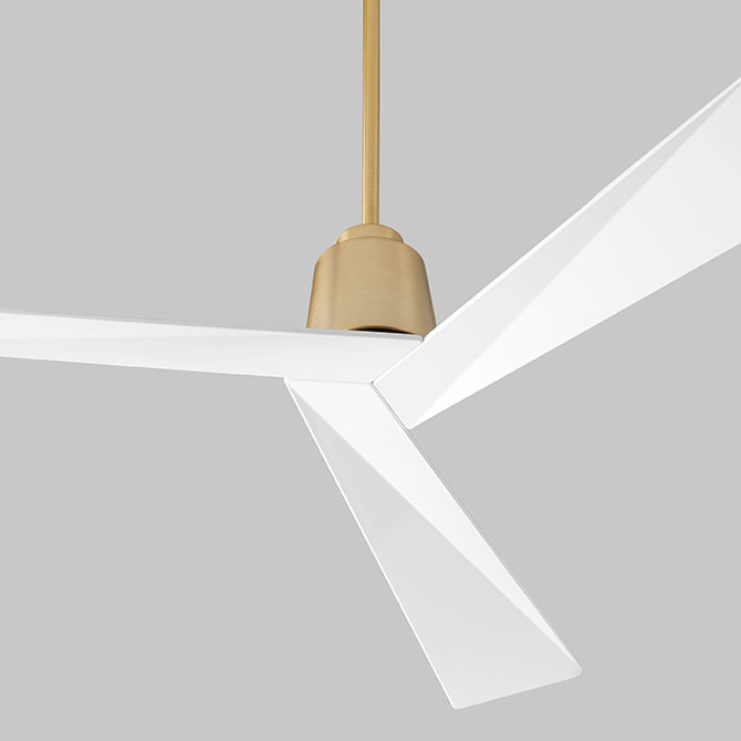 Oxygen 3-113-640 Dynamo Modern Aged Brass and White Ceiling Fan - OXY-3 ...