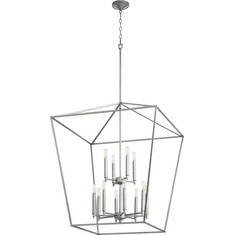 Quorum 604-12-74 Gabriel Contemporary Gold Leaf Foyer Lighting Fixture ...