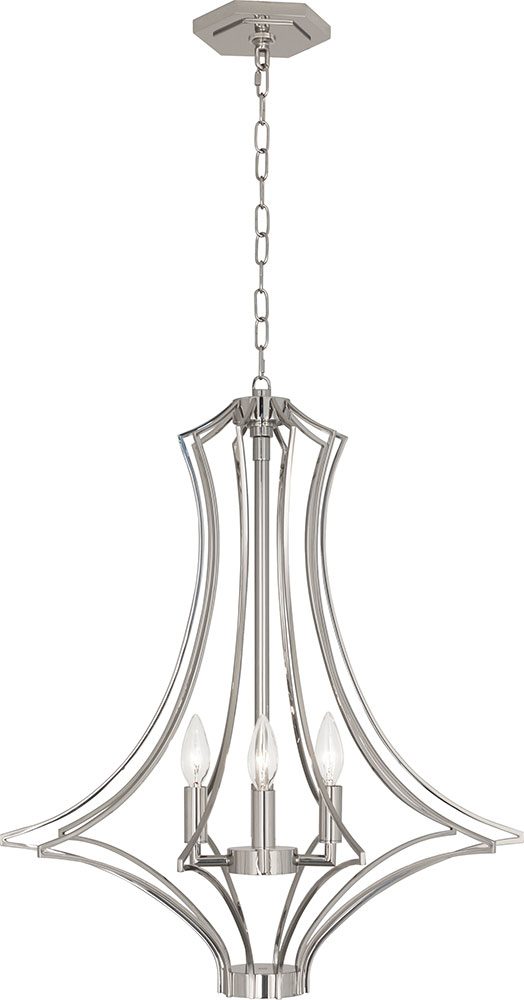 Robert Abbey S467 Grace Modern Polished Nickel Drop Lighting Fixture ...