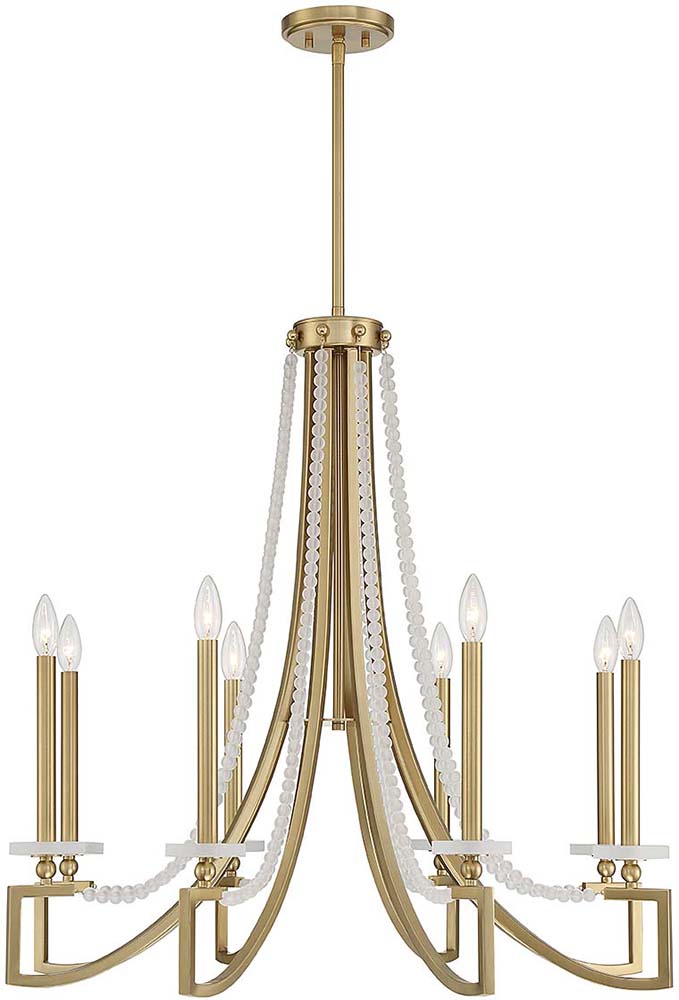 Savoy House 1-8804-8-322 Helen Modern Warm Brass 3-Light Ceiling ...