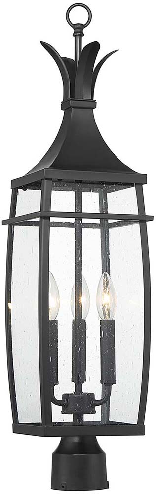 Savoy House 5-769-BK Montpelier Matte Black Exterior Post Light Fixture ...