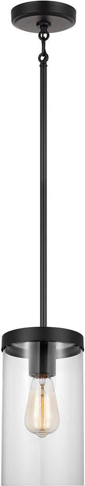 Visual Comfort Studio Lighting 6590301-112 Zire Midnight Black 6" Mini ...