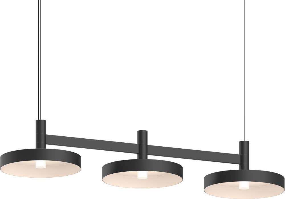 Sonneman 1783.25-PAN Systema Staccato Modern Satin Black LED Island ...