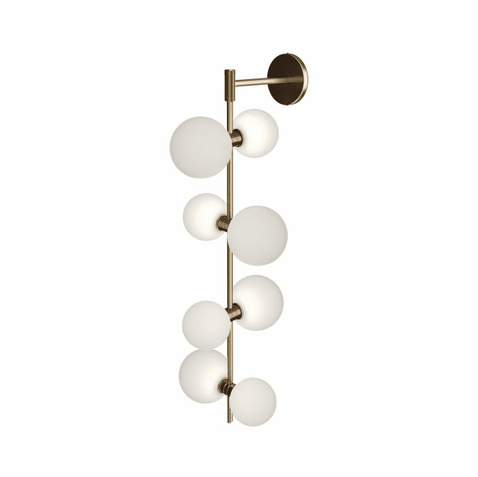 Visual Comfort Modern MODERNRAIL-WALL-GLASS-ORBS ModernRail Modern Aged ...