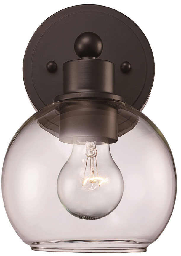 Trans Globe 22221-BK Black Wall Lamp - TRA-22221-BK