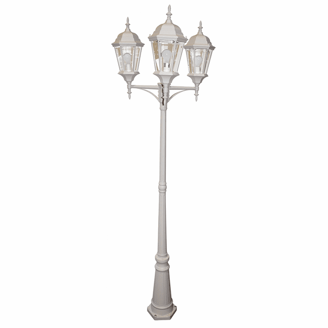 Trans Globe 4995 WH Classical White Outdoor Lamp Post Light - TRA-4995-WH