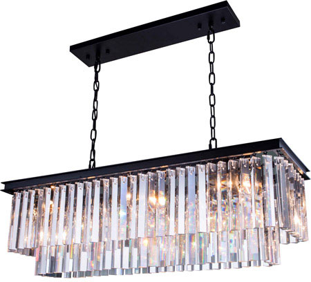 Urban Classic 1202D40MB-RC Sydney Matte Black 40" Island Light Fixture ...