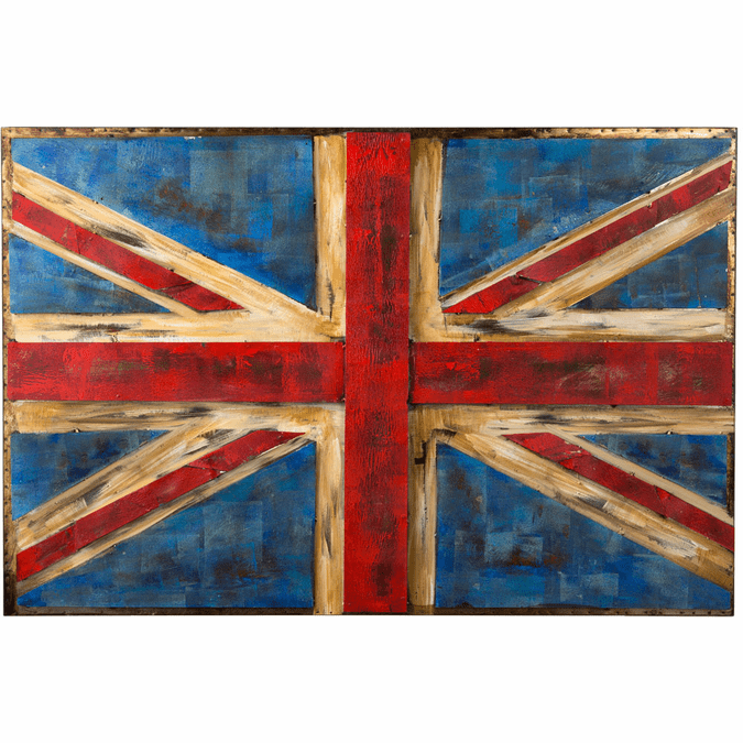 Varaluz 4DWA0104 Retrograde Modern UK Flag Wall Art - VAR-4DWA0104