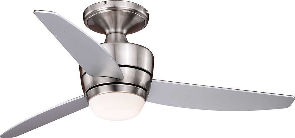 Vaxcel F0065 Adrian Modern Satin Nickel LED Ceiling Fan - VXL-F0065