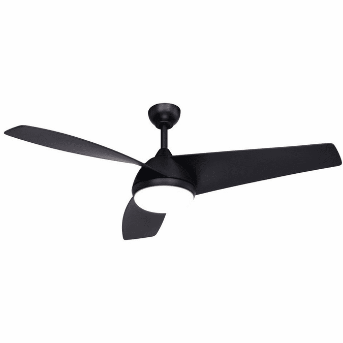 Vaxcel F0096 Odell Modern Black LED Home Ceiling Fan - VXL-F0096