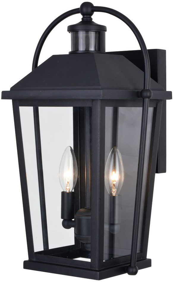 Vaxcel T0637 Lexington Textured Black Exterior Light Sconce - VXL-T0637