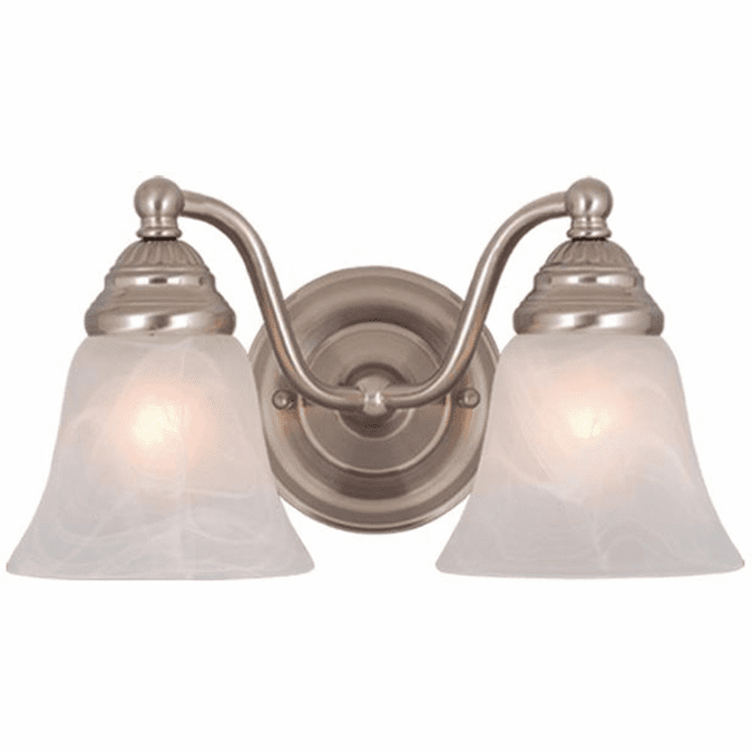 Vaxcel VL35122BN Standford Brushed Nickel 2-Light Lighting For Bathroom ...