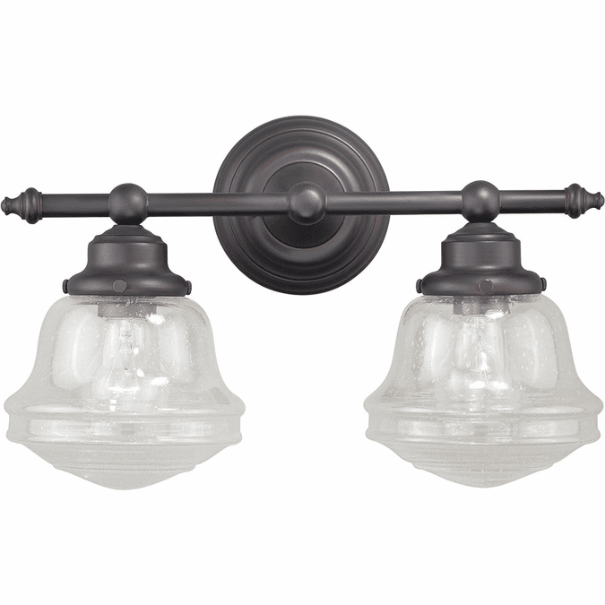 Vaxcel W0189 Huntley Oil Rubbed Bronze 2-Light Bath Light Fixture - VXL ...
