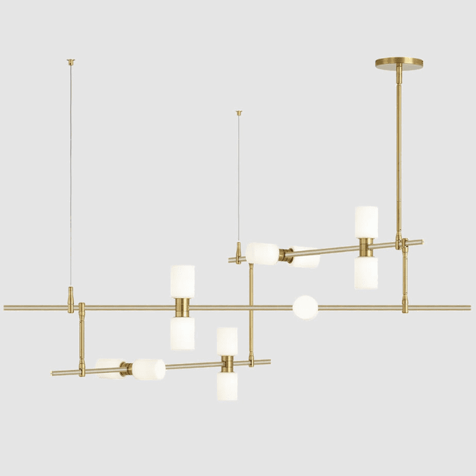 Visual Comfort Modern 700MDCHCR ModernRail Modern Aged Brass LED ...