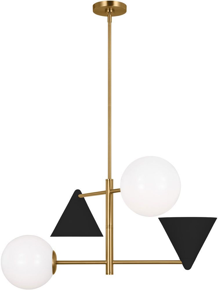 Visual Comfort Studio AEC1114MBKBBS Cosmo Modern Midnight Black and ...