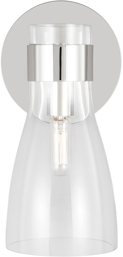 Visual Comfort Studio AEV1001PN Moritz Contemporary Polished Nickel ...