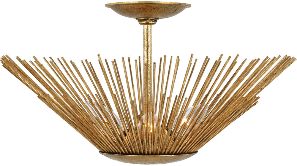 Visual Comfort Studio AF1083ADB Helios Modern Antique Gild Ceiling ...