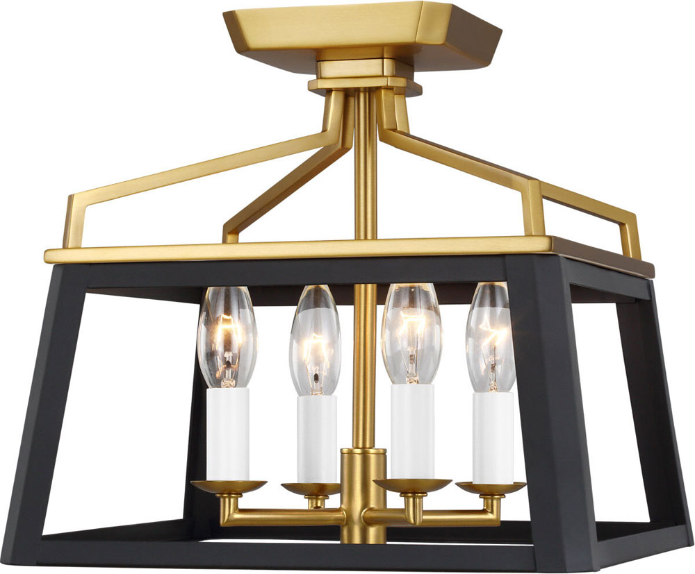 Visual Comfort Studio CF1084MBKBBS Carlow Midnight Black Flush Mount ...