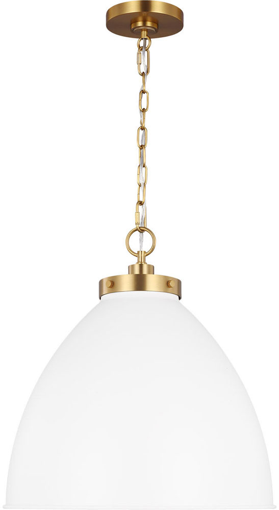 Visual Comfort Studio CP1301MWTBBS Wellfleet Contemporary Matte White ...