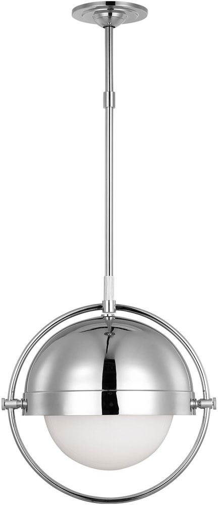 Visual Comfort Studio TP1101PN Bacall Modern Polished Nickel 15.5" Drop ...