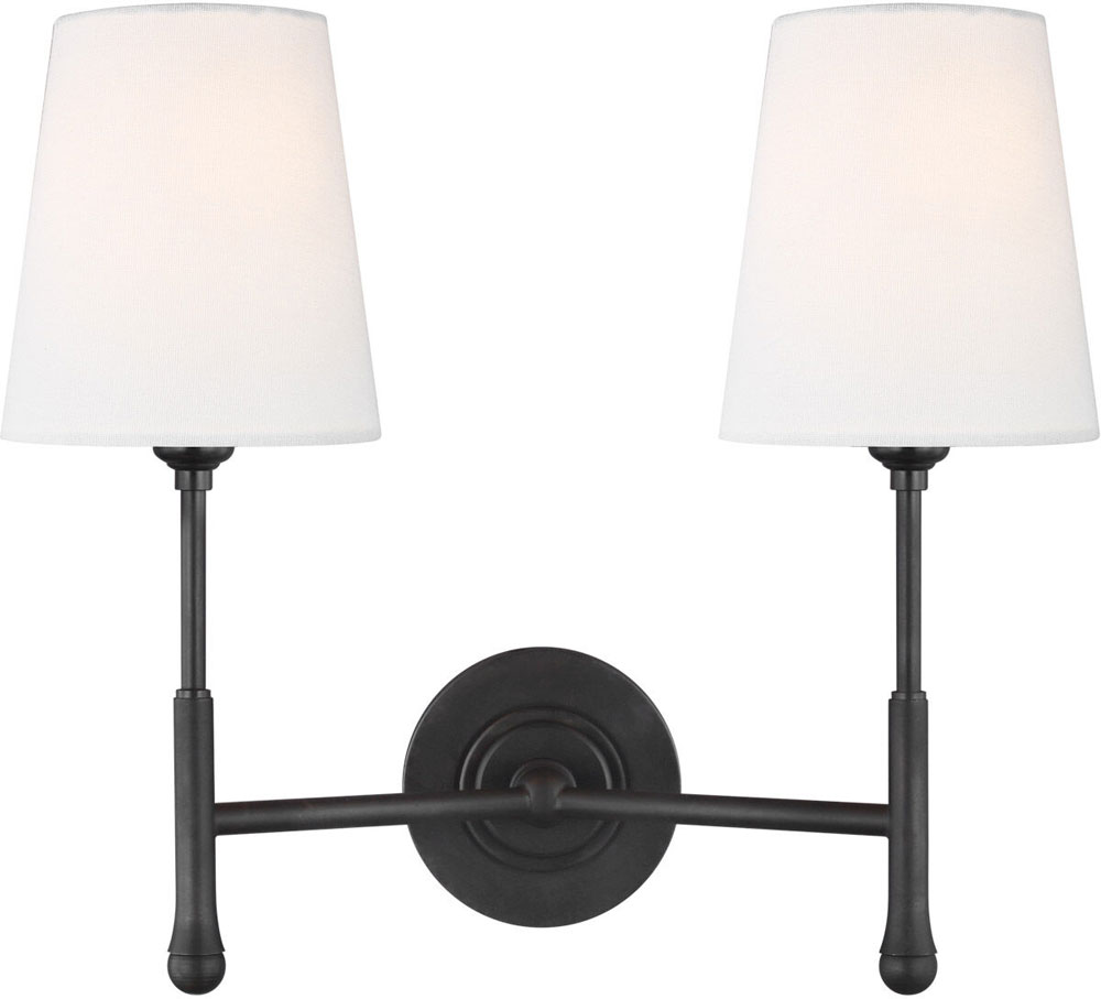 Visual Comfort Studio TW1012AI Capri Aged Iron Lamp Sconce - VCS-TW1012AI