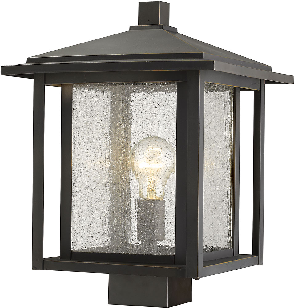 Z-Lite 554PHBS-ORB Aspen Oil Rubbed Bronze Outdoor Lamp Post Light ...