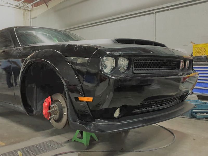 CHROME AND CARBON ® 2009-203 DODGE CHALLANGER DEMON STYLE WIDE BODY KIT ...