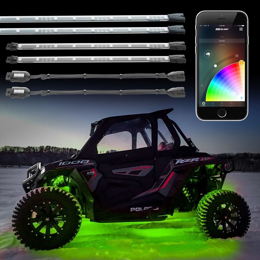 XK Glow RGB LED Smartphone Controlled Accent Light Kits