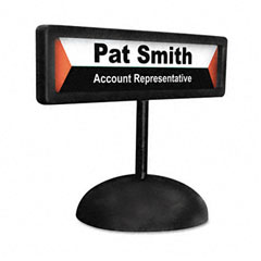 Advantus® People Pointer Desktop Sign, w/Nameplate, Plas