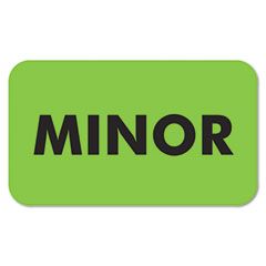 Tabbies® Medical Labels for Minor, 7/8 x 1-1/2, Fluor Gr
