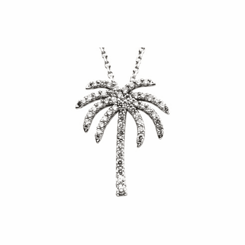 Diamond Palm Tree Necklace - Ocean Offerings